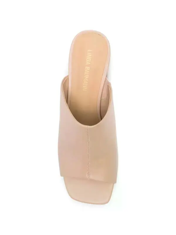 LINDA BAUMANN Open-toe Block-heel Sandals - Neutrals