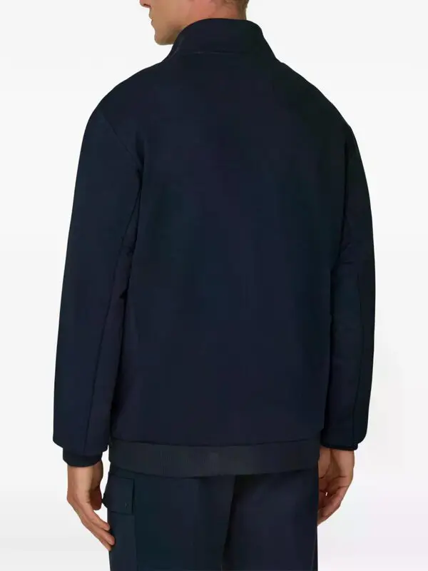 Boggi Milano Full-zip Sweatshirt In Cotton Blend Scuba B Tech