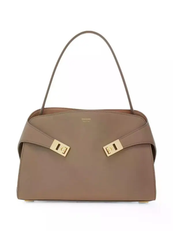 FERRAGAMO Medium Hug Soft Gancini-buckle Handbag