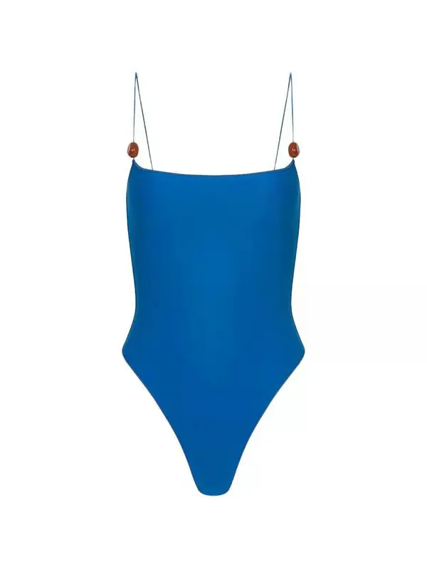TROPIC OF C The C Bead-embellished Swimsuit - Blue