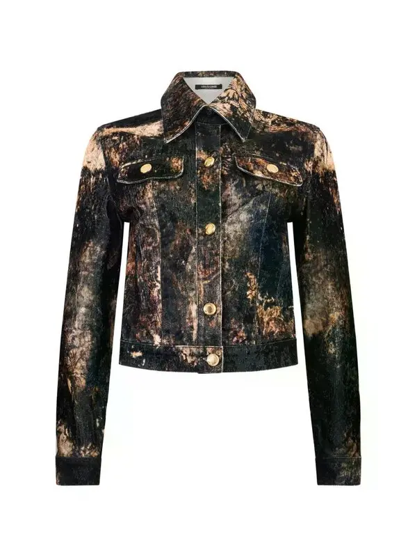 Roberto Cavalli Button-up Denim Jacket