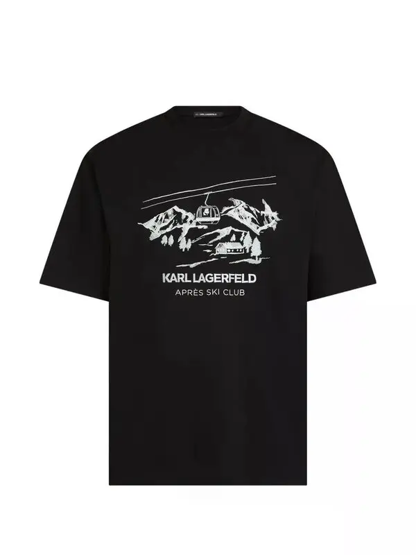 Karl Lagerfeld Après Ski Club T-shirt - Black