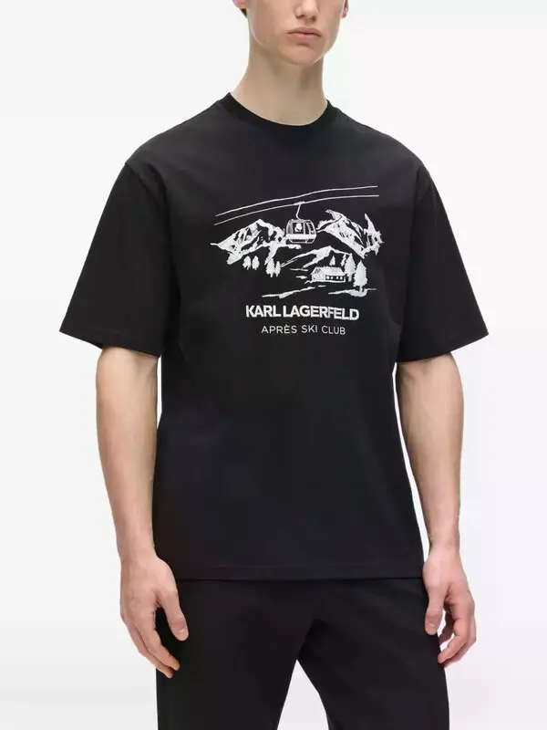 Karl Lagerfeld Après Ski Club T-shirt - Black