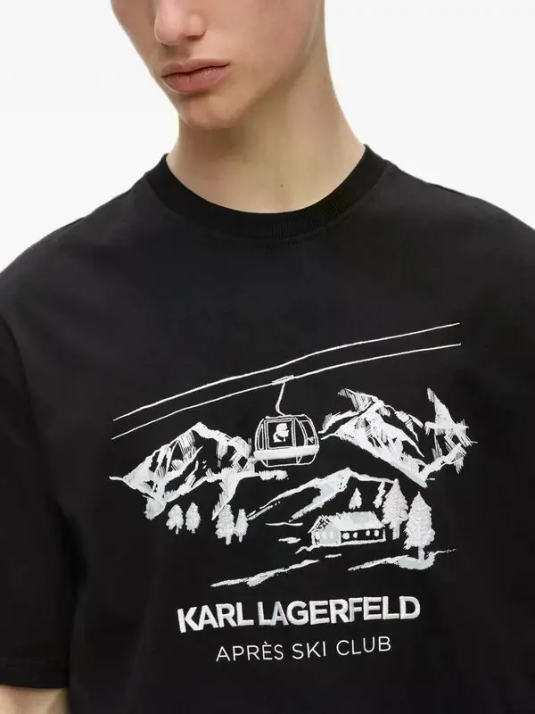 Karl Lagerfeld Après Ski Club T-shirt - Black