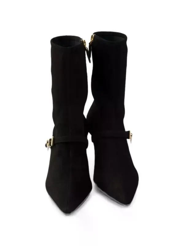 Prada Stretch Suede Booties