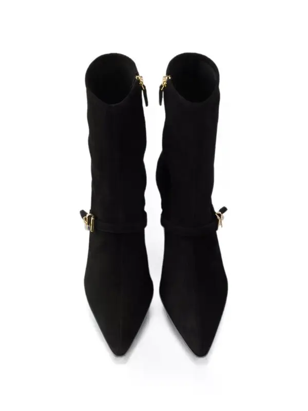 Prada Stretch Suede Booties