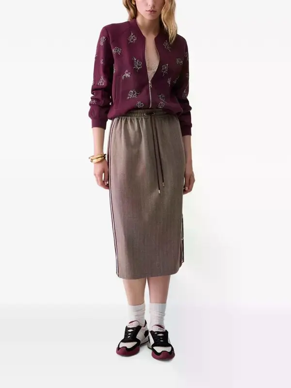Liu Jo Midi Skirt With Side Tape