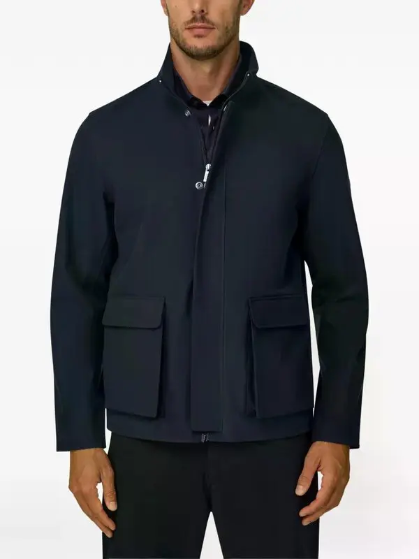 Boggi Milano Bomber In Technical Fabric B Tech