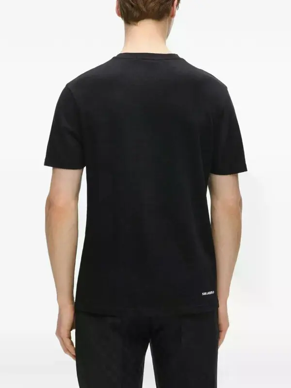 Karl Lagerfeld Monogram Wool-blend T-shirt
