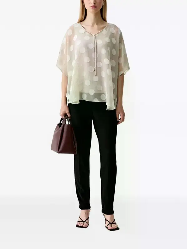 Joseph Ribkoff Logo-plaque Pressed-crease Trousers