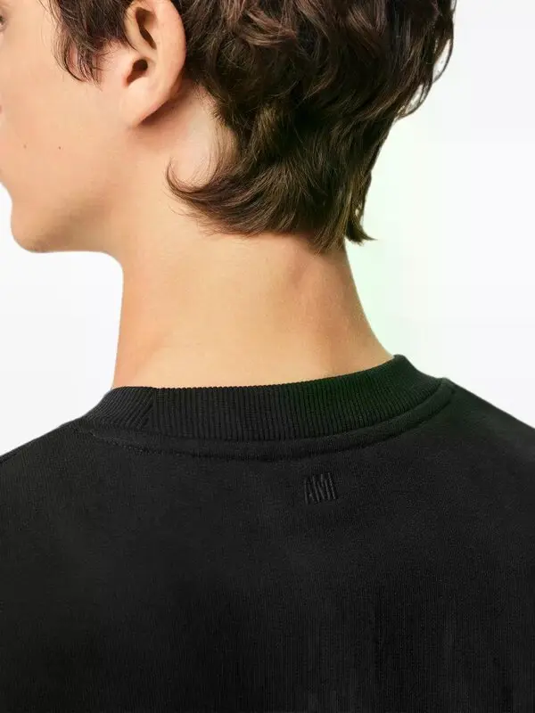 AMI Paris De Coeur Sweatshirt - Black