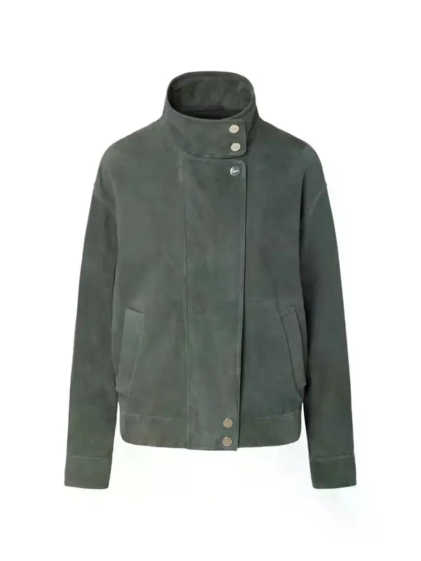 Liu Jo Suede Bomber Jacket - Green
