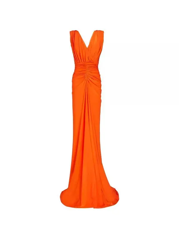 RHEA COSTA Saara Ruched Gown