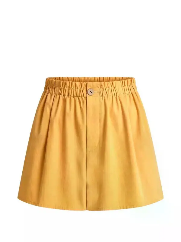 Vince Ruffled-waistband Pull-on Miniskort - Orange