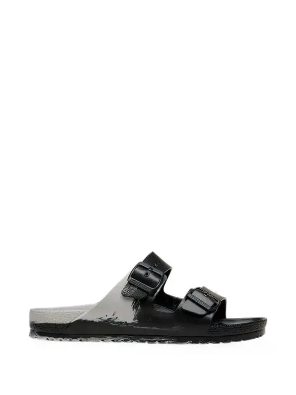 BIRKENSTOCK Arizona Marbled-effect Slides - Black