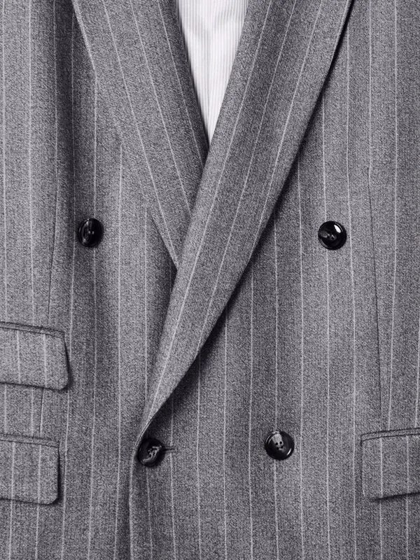 Giorgio Armani Oversized Double-breasted Suit - Grey
