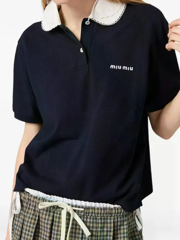 Miu Miu Piqué Polo Shirt