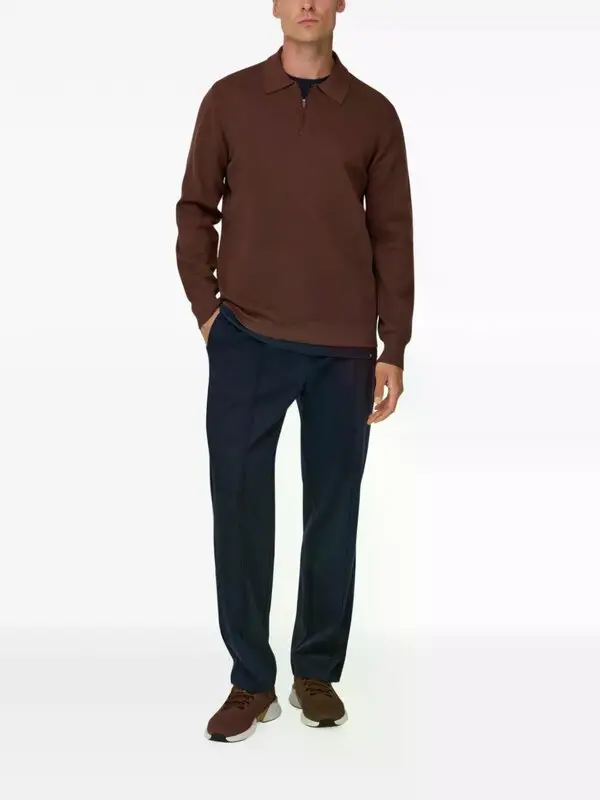 Boggi Milano Joggers In Wool-blend Wooltech