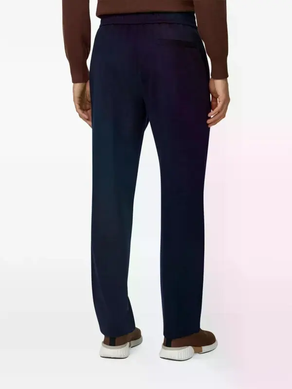 Boggi Milano Joggers In Wool-blend Wooltech