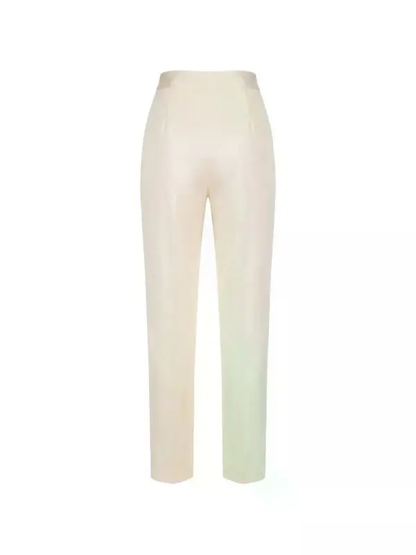 Elie Saab Satin-finish Tailored Trousers - Neutrals