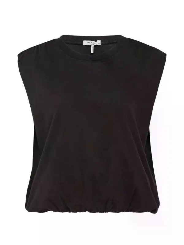 Rag & Bone Mica Bubble Tank Top - Black