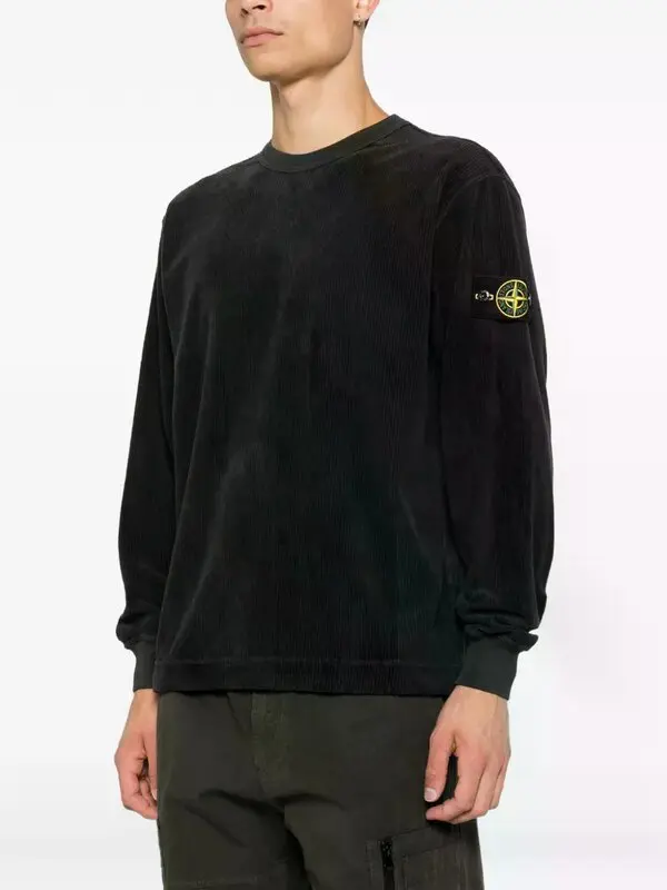 Stone Island Corduroy Texture Crew Neck Sweater