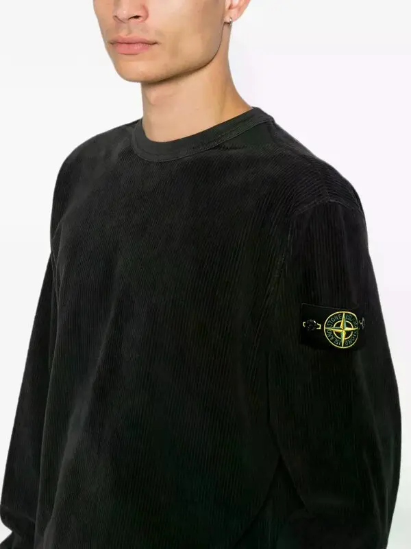 Stone Island Corduroy Texture Crew Neck Sweater