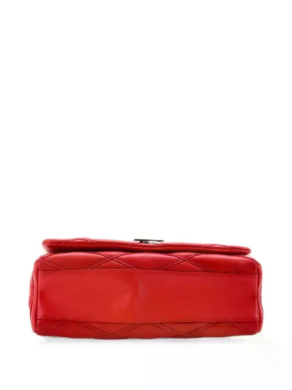 LOUIS VUITTON Go-14 Handbag Malletage Leather Mm Shoulder Bag - Red