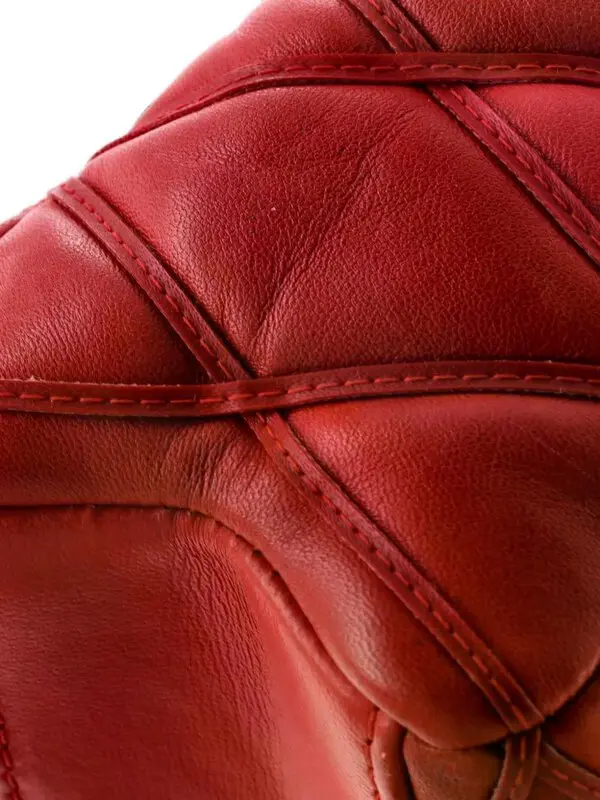 LOUIS VUITTON Go-14 Handbag Malletage Leather Mm Shoulder Bag - Red