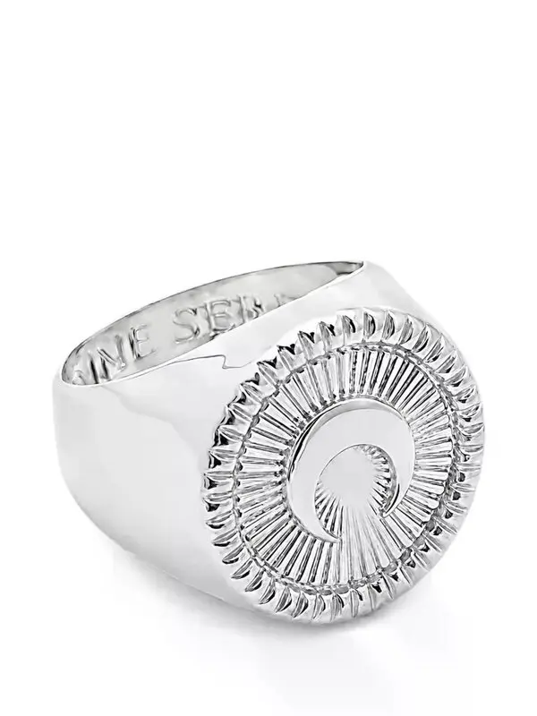 MARINE SERRE Moon Signet Ring - Silver