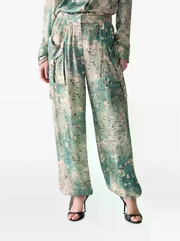 Liu Jo Printed Satin Trousers