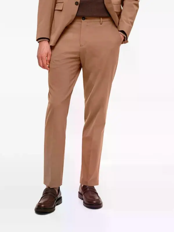 SELECTED Belt-loops Slim-fit Trousers