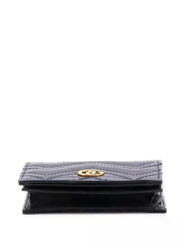 Gucci Gg Marmont Bifold Wallet Matelasse Leather Small Wallets