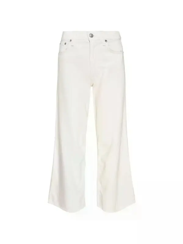Rag & Bone High-rise Wide-leg Jeans - White
