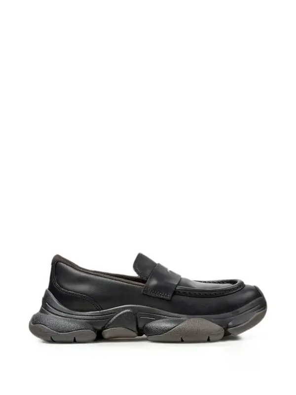 Camper Karst Leather Loafers - Black