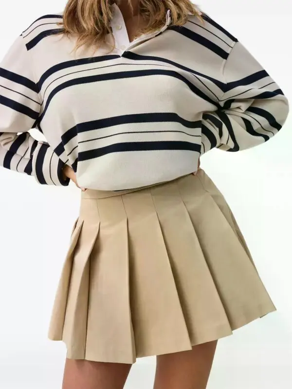 Guess Pleated Mini Skirt - Neutrals
