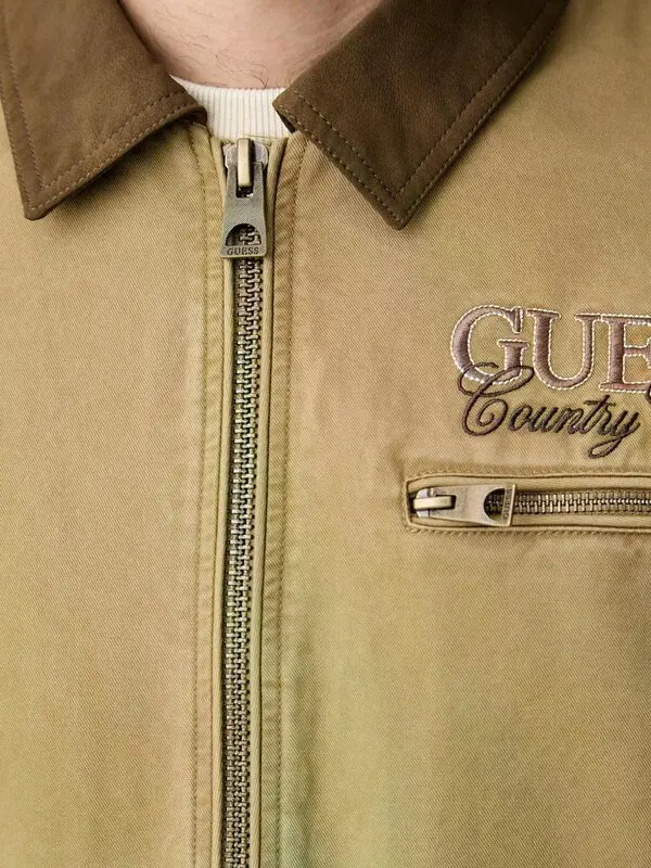 Guess Logo-embroidered Jacket