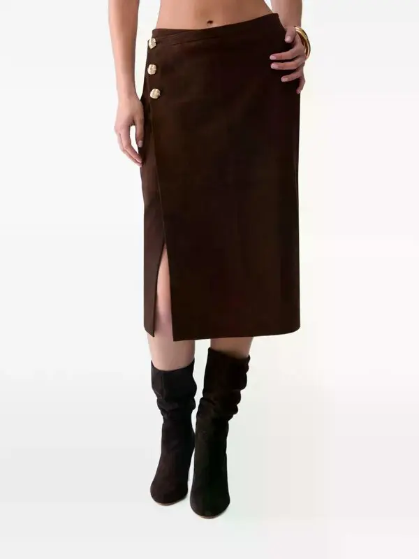 Liu Jo Suede Midi Skirt