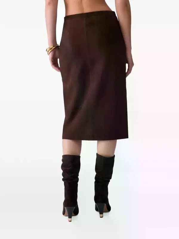 Liu Jo Suede Midi Skirt