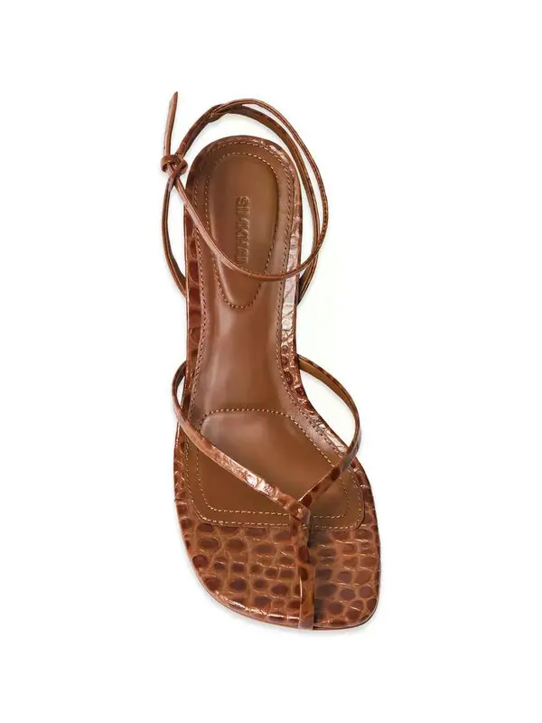 Simkhai Croc-effect Kelsey Sandals
