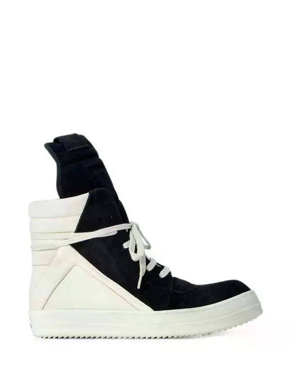 Rick Owens Paneled High-top Sneakers - Black