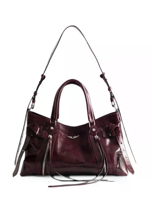 Zadig&Voltaire Madison Small Vintage Patent Bag - Red
