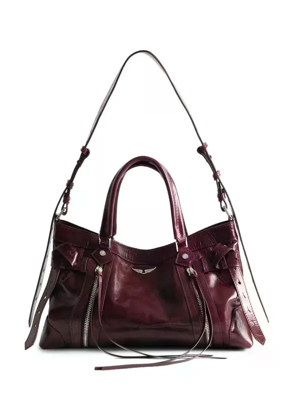 Zadig&Voltaire Madison Small Vintage Patent Bag - Red