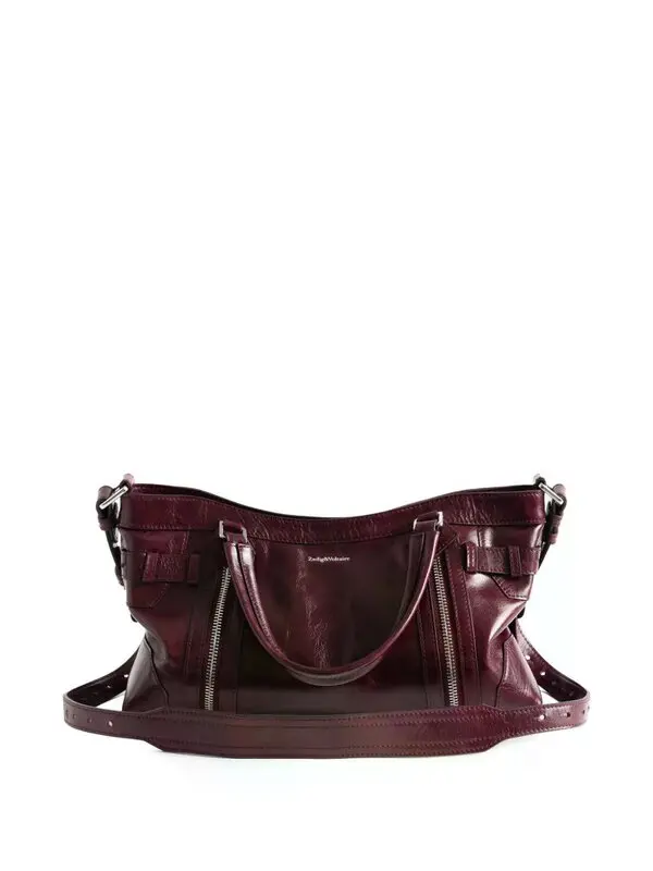 Zadig&Voltaire Madison Small Vintage Patent Bag - Red