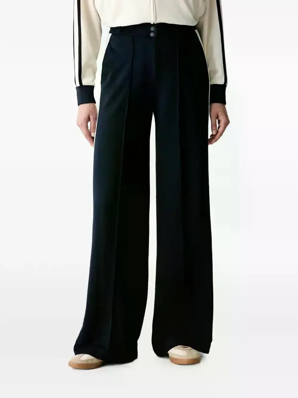 Guess Side-stripe Wide-leg Palazzo Pants - Blue