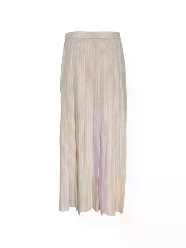 N°21 Midi Striped Pleated Skirt