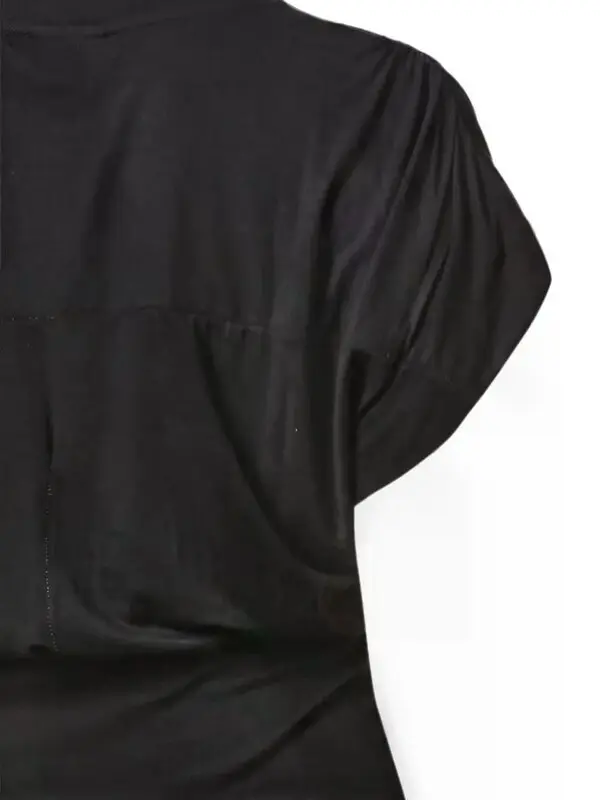 THOM KROM Ruched Cap-sleeve T-shirt