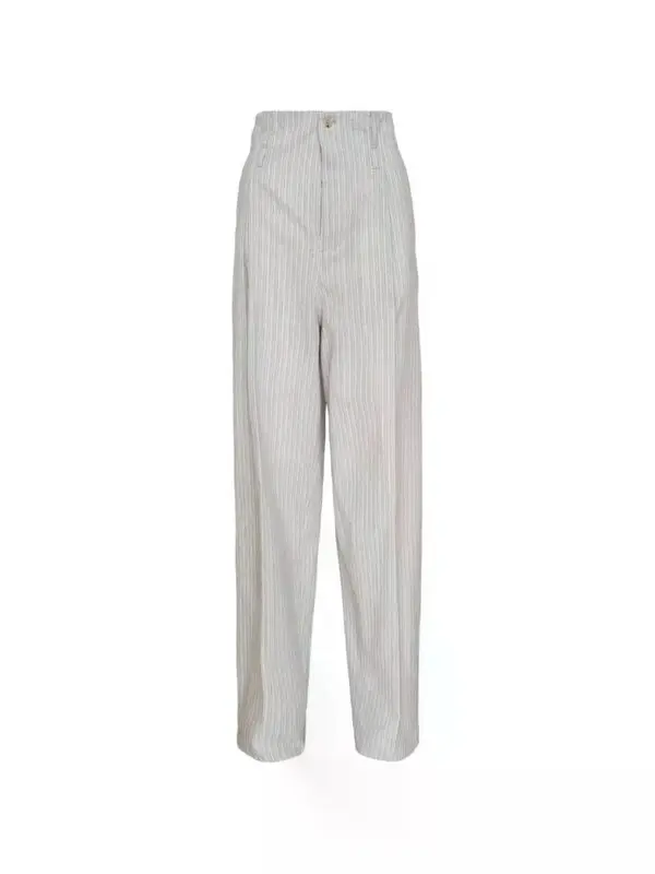 N°21 Striped Wide-leg Trousers - Neutrals