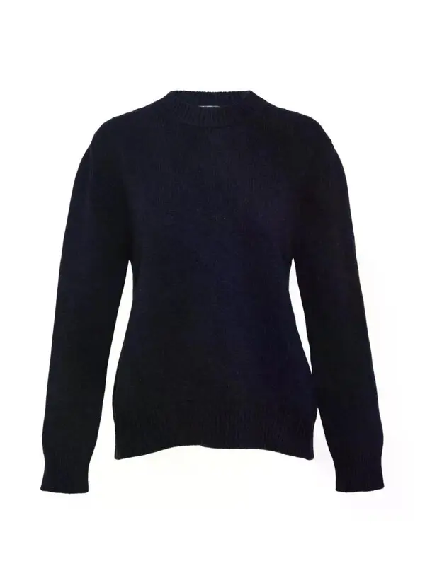 JIL SANDER Back-slit Oversized Sweater - Blue