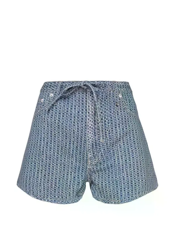Rag & Bone Geometric-pattern Shorts - Blue